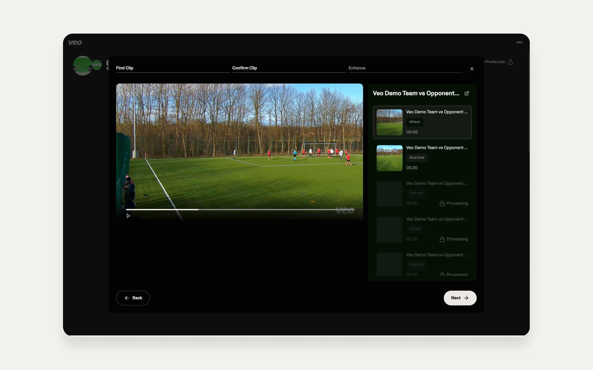 How to add and manage clips in your Player Profile – Veo Help Center