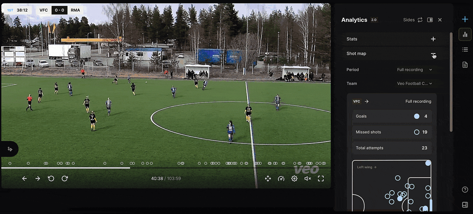 About Shot map - Veo Analytics – Veo Help Center